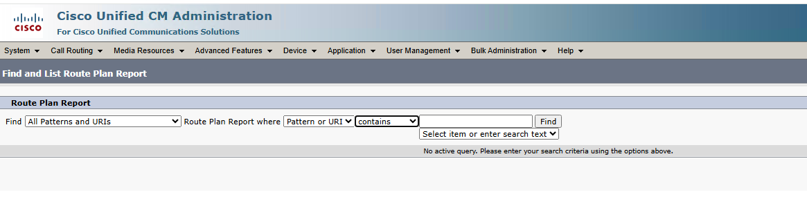 CUCM route plan report - Mundosysadmin
